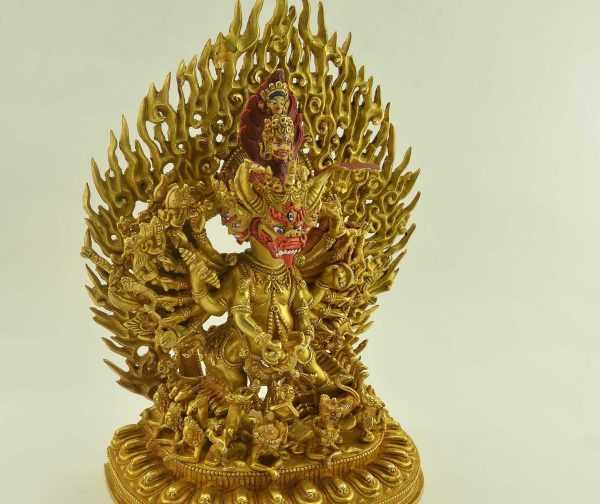 Buddhist Gods & Fierce Buddhist Deities, Yamantaka Statue, Wrathful ...
