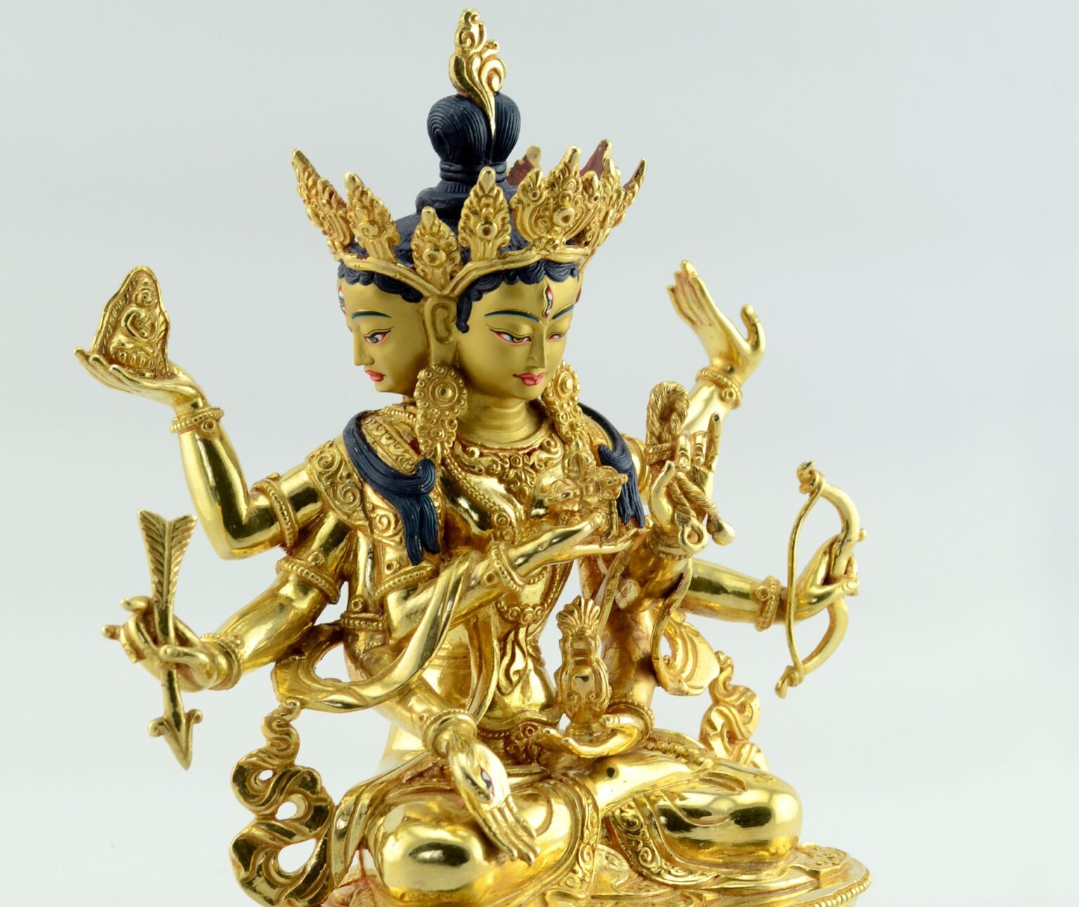 Long Life Deity Statue, Namgyalma, 9.5 inch, Made in Nepal - Nepal Statues